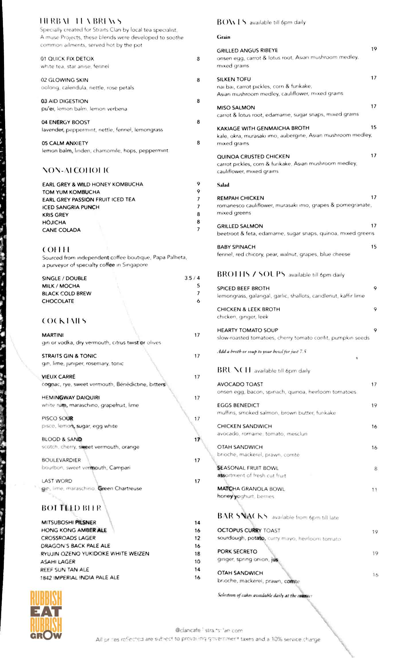 Clan Cafe at Straits Clan, Bukit Pasoh: Chichi Cafe, Men with Straw ...