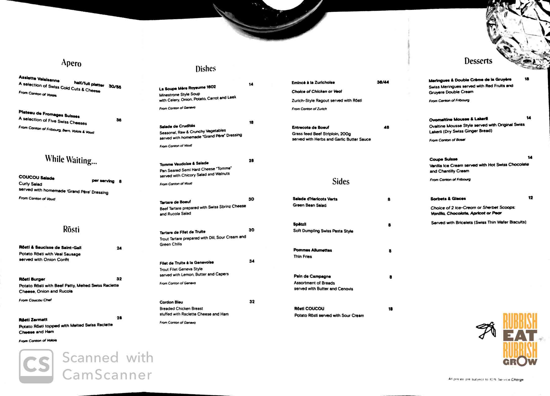 Coucou, Craig Road: Rare Swiss Restaurant in Singapore Serving More ...