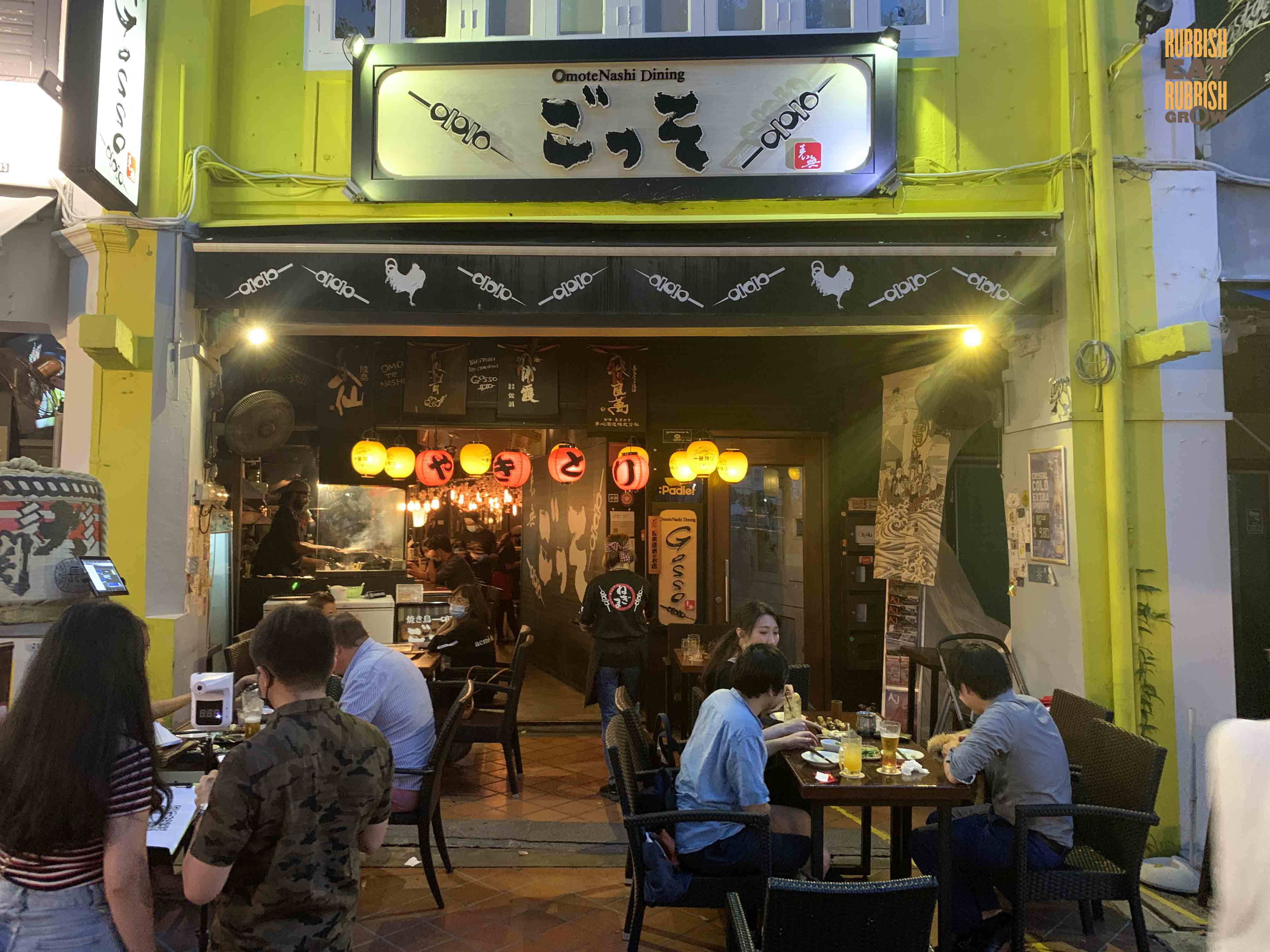 OmoteNashi Dining Gosso, Boat Quay: Many Japanese Customers at Yakitori ...