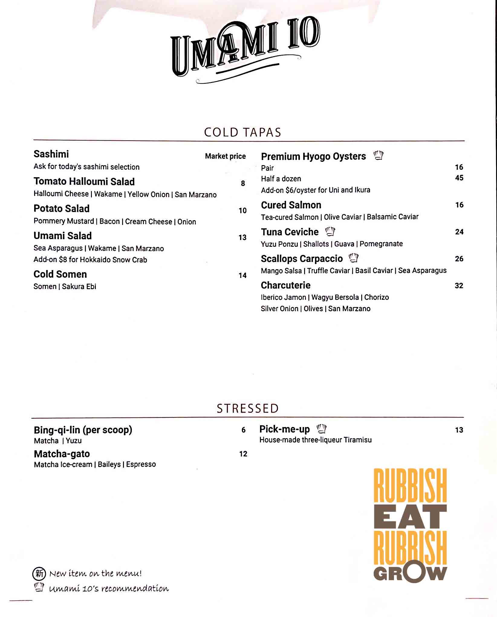 Umami 10, Telok Ayer: Awaken Your Fifth Taste with Japanese-European ...