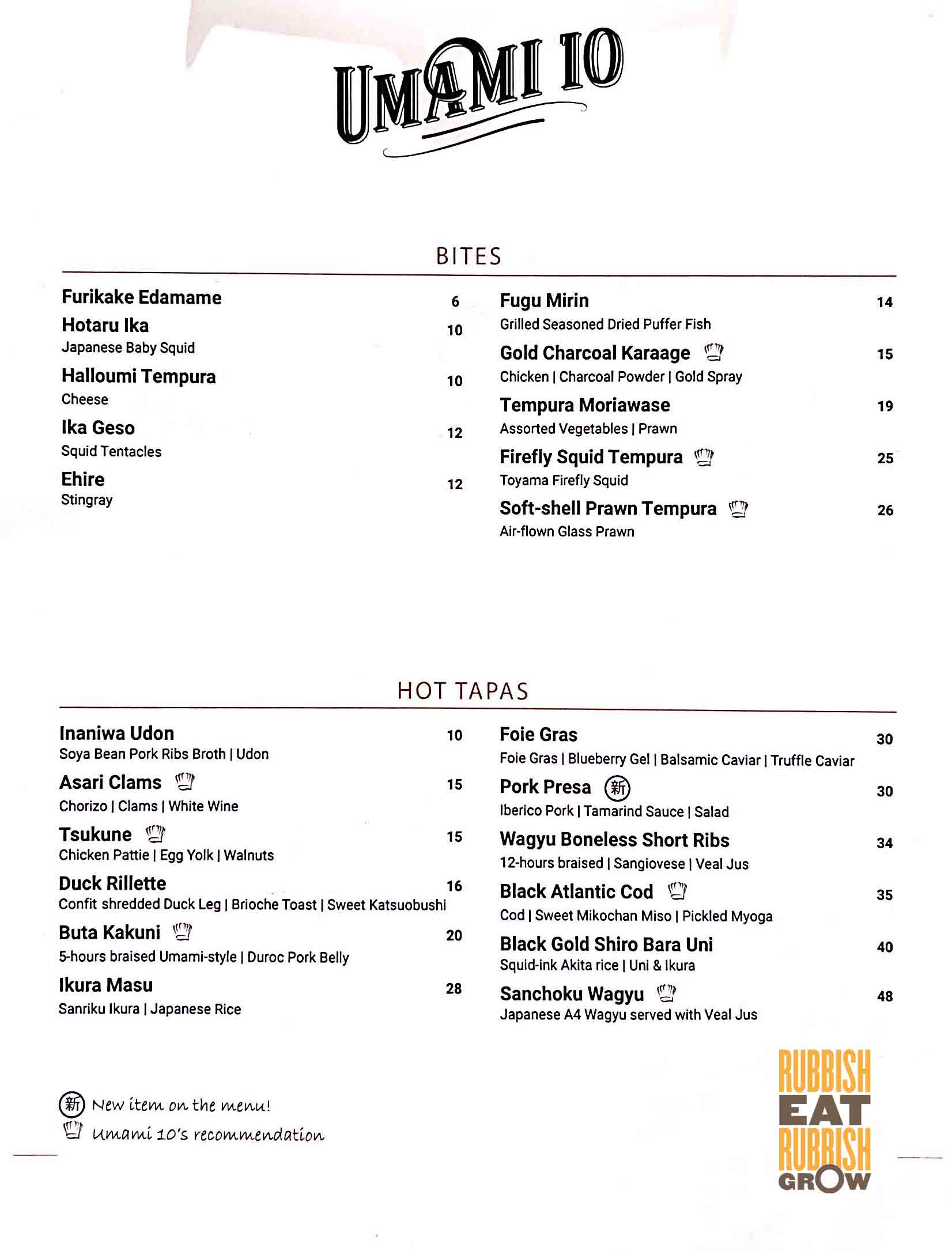 Umami 10, Telok Ayer: Awaken Your Fifth Taste with Japanese-European ...