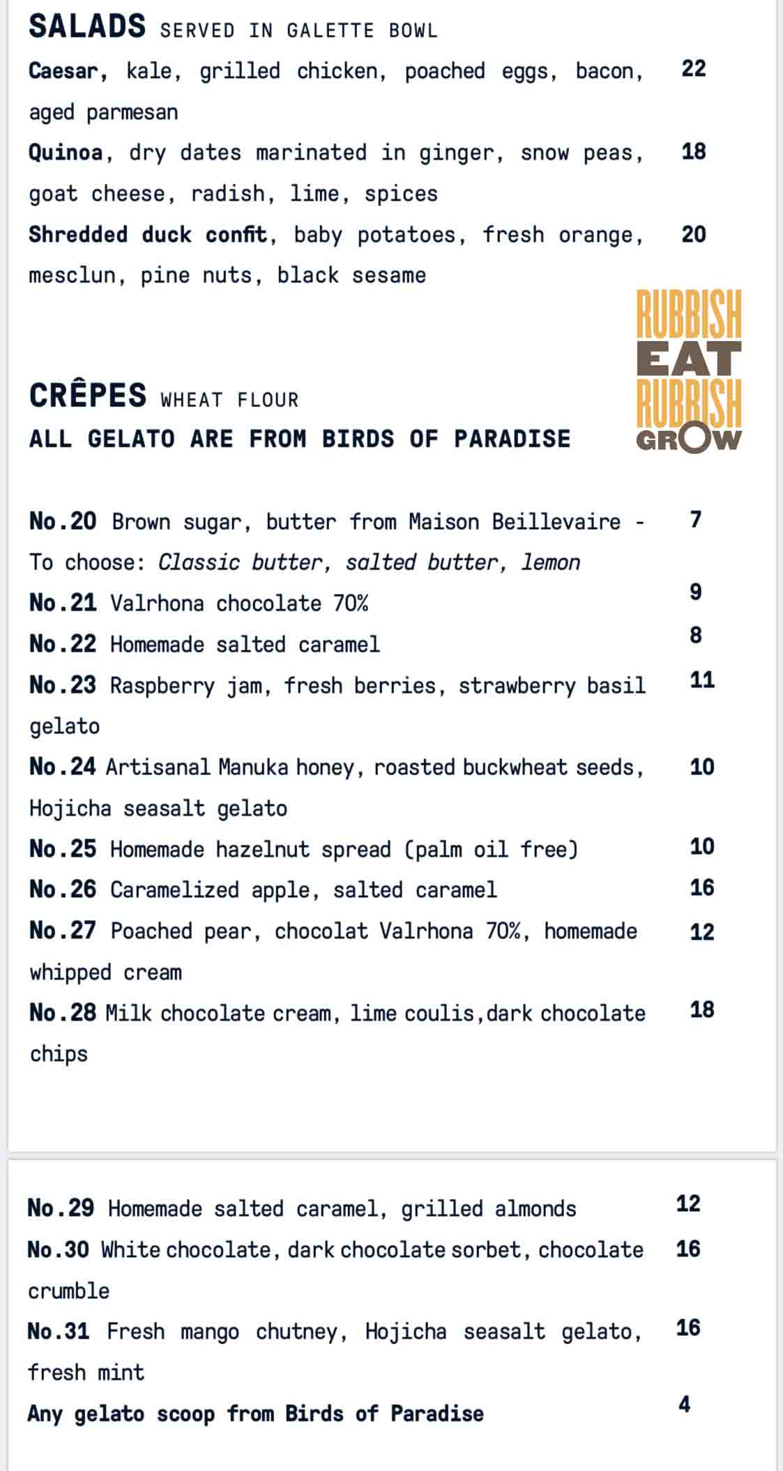 French Fold, Orchard: Asian-Influenced Galette & Crepe Menu Exclusive ...